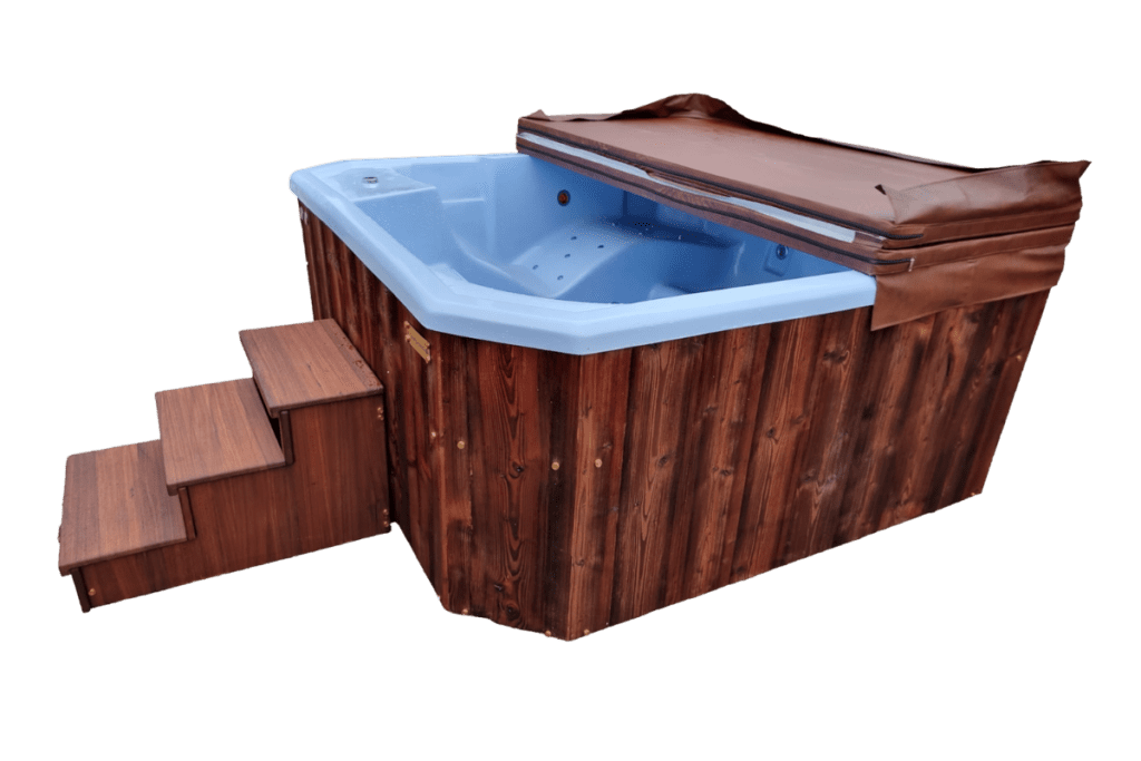 Holz-Jacuzzi mit Hydromassage